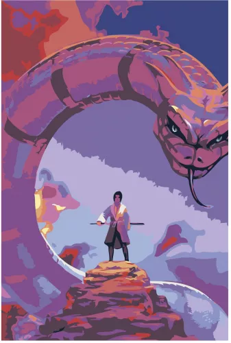 Set pictura pe numere Anime 1151 panza bumbac pe rama lemn 80x100 ...