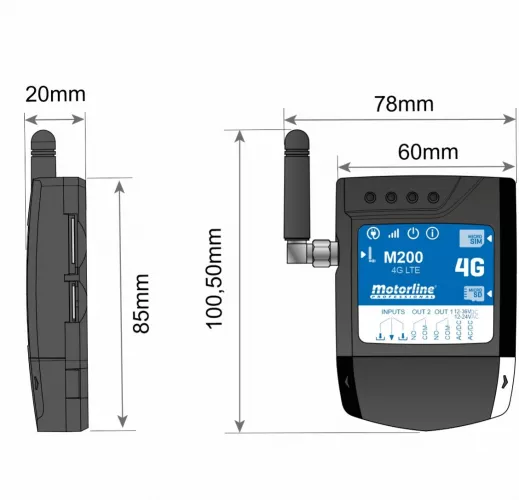 Modul SMART GSM-M200 Motorline 1000 utilizatori bluetooth android/ios ...