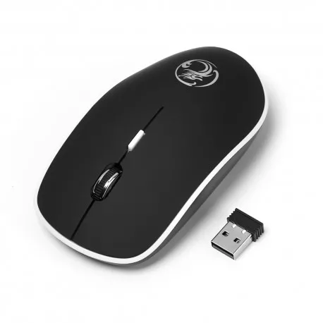 Mouse Silentios Techstar® iMice Wireless 1600 DPI Ergonomic Fara sunet ...