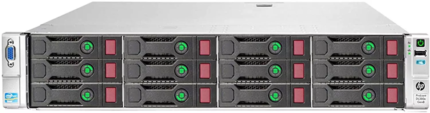 Server Refurbished HP DL380 Gen8 2x E5-2450L 8Core 96GB RAM 14 Bay 3.5 ...