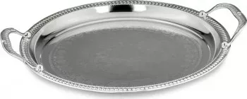 Tava argintata rotunda cu manere 6245 Azay - cel.ro