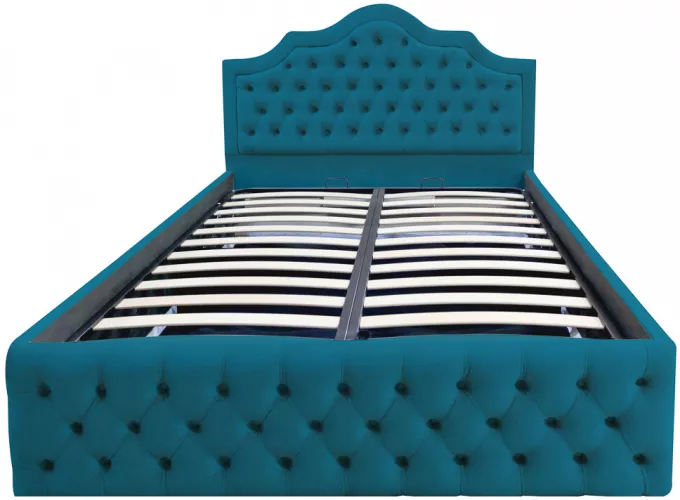 Pat dublu tapitat Colorado cu nasturi tapitati 180/200 cm culoare ...