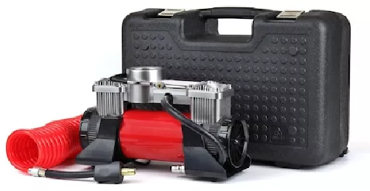 Compresor auto profesional 2 cilindri alimentare 12V 60l/min in cutie ...