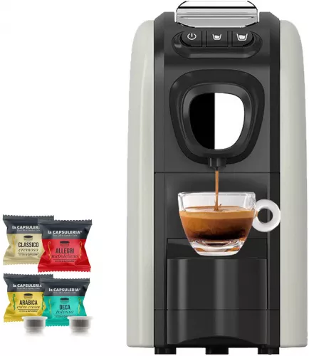 Espressor Capsuleria White 19 bari 1100 W 1 l Alb + 50 de capsule La ...