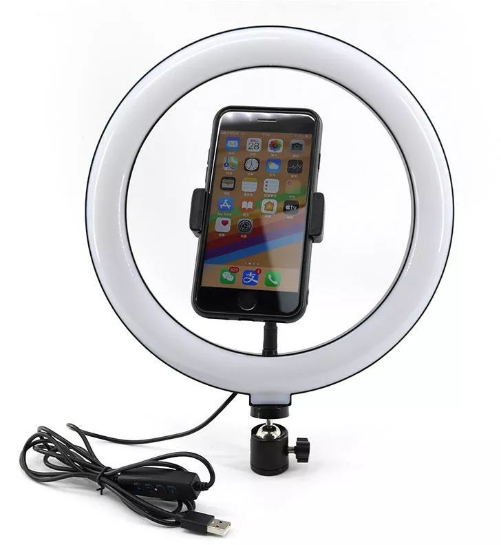 Lampa circulara Ring Light montabil pe suport cu brat pantografic diametru - cel.ro