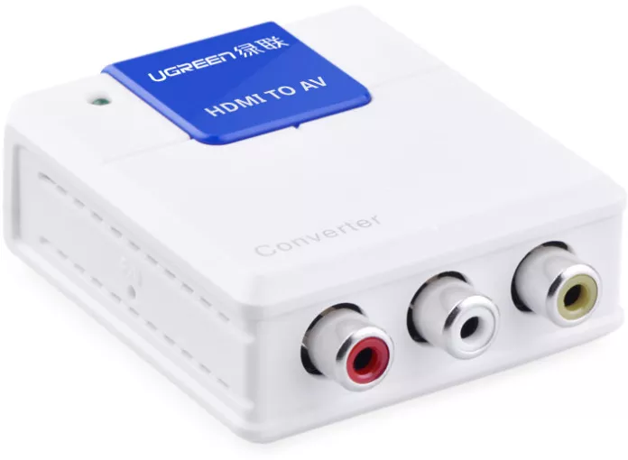 Adaptator video HDMI la 3RCA de calitate superioara in culoarea alba ...