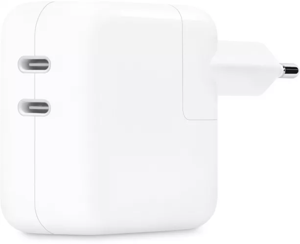 Adaptor Apple Dual Port USB-C 35W pentru incarcare rapida a iPhone-ului