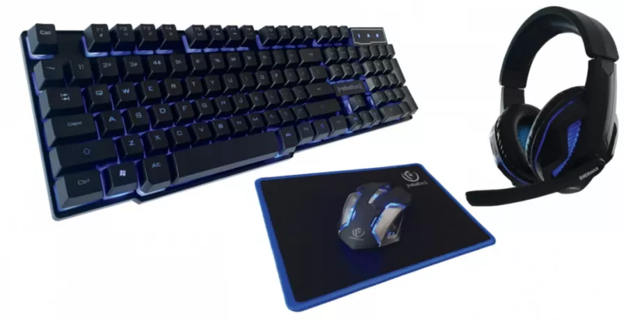 Set complet pentru gaming ce cuprinde tastatura mouse-ul castile cu ...