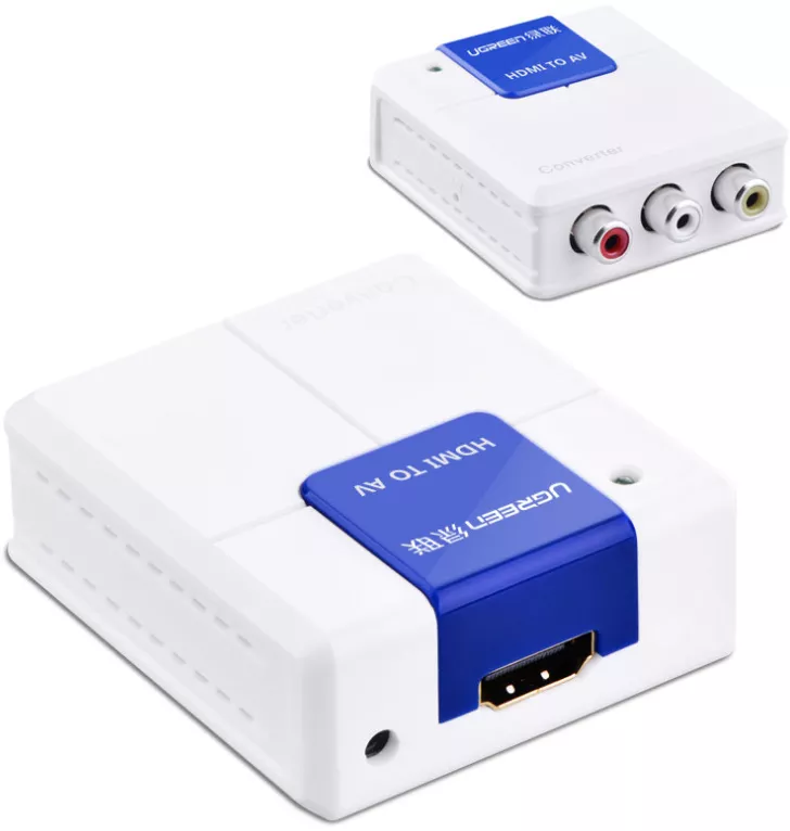 Adaptator video HDMI la 3RCA de inalta calitate culoare alba SQRMFSGTB ...