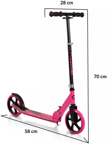 Trotineta pliabila pentru copii Storm Roz scooter alien mov - cel.ro