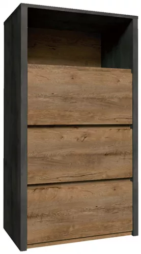 Comoda gri stejar lefkas inchis MONTANA KS3 tk-0000364939 - cel.ro