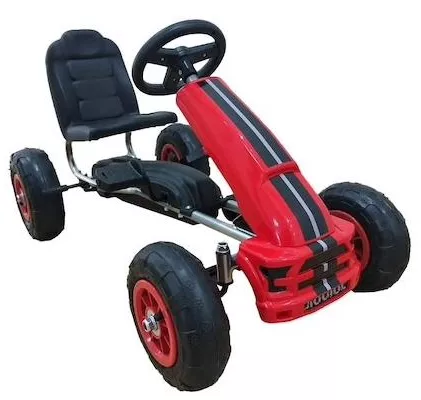 Kart cu pedale si roti gonflabile Nevada Rosu-B006 aky274843 - cel.ro