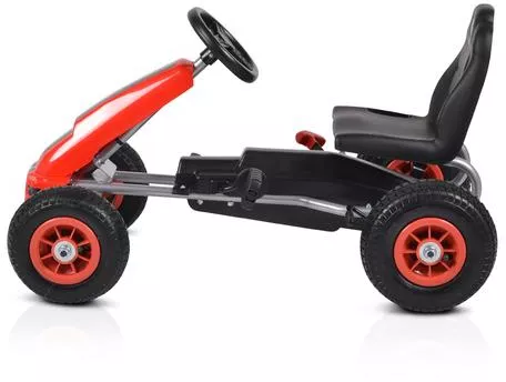 Kart cu pedale si roti gonflabile Nevada Rosu-B006 aky274843 - cel.ro