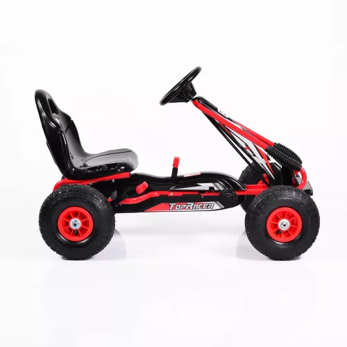Kart cu pedale si roti gonflabile Top Racer Rosu GA815 aky 4567 - cel.ro