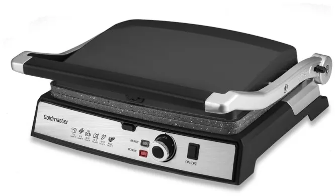 Gratar electric Goldmaster Tostmix GM-7450S 2000W 5 trepte putere GM ...