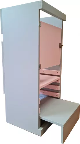 Turn De Activitati Multifunctional Gri Deschis Cu Roz Learning Tower 2 ...