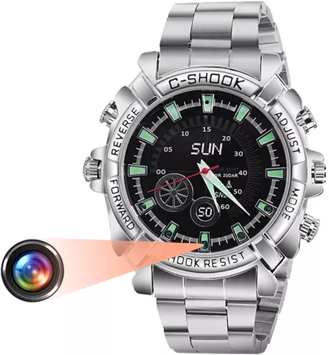 Ceas Spion cu Camera iUni WP109 Full HD Rezistent la apa Audio-Video ...