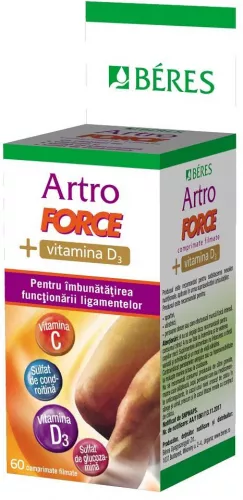 ArtroForce + Vitamina D3 60 capsule Beres 5997207712773 - cel.ro
