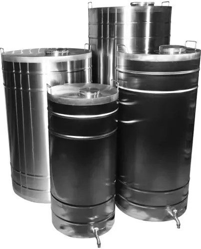 Butoi inox alimentar 100 litri cu dop filet si canea inox b100 - cel.ro