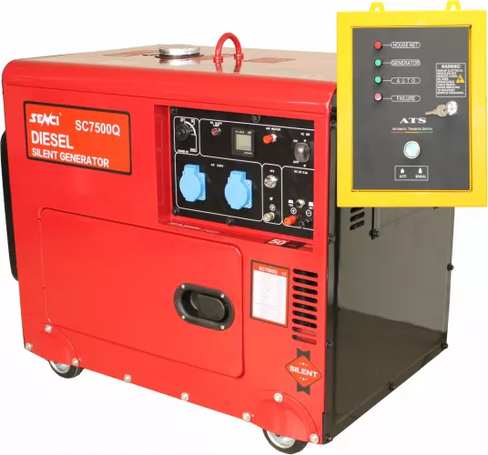 Generator monofazat insonorizat SC7500Q-ATS 13 CP - 6 KW 6426390839398 ...