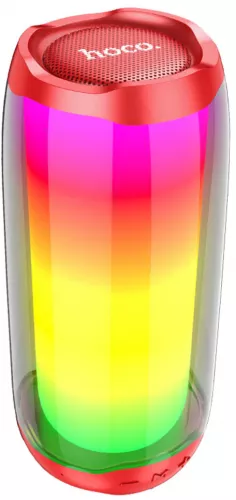Boxa Portabila cu jocuri LED Bluetooth 5.0 10W Hoco Pulsating HC8 Rosu ...
