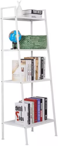 Etajera metalica cu 4 rafturi alb ALDEA tk-0000272010