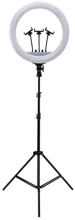 Ring Light cu iluminare LED diametru 46cm /18 inch Lampa Circulara touch - cel.ro