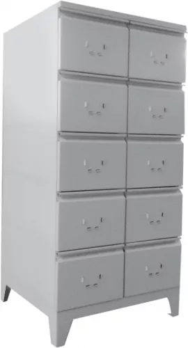 Clasificator metalic cu 2x5 sertare 690x650x1417 mnx-1241