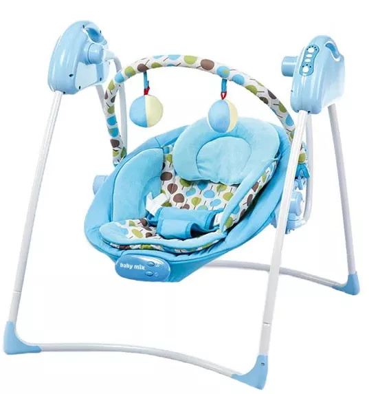 Balansoar electric pentru bebelusi BabyMix SW108A Albastru SW108A - cel.ro