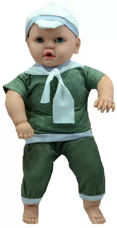 Papusa baietel 60 cm pentru copii 3+ ani Mini Junior PFN5-C Multicolor ...