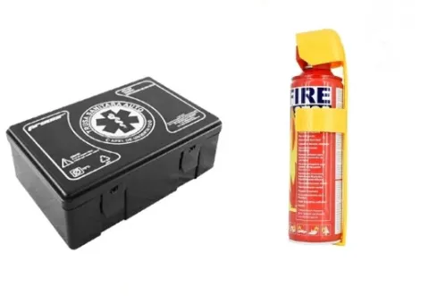 Kit siguranta rutiera 5 ani valabilitate Trusa medicala auto prim ...