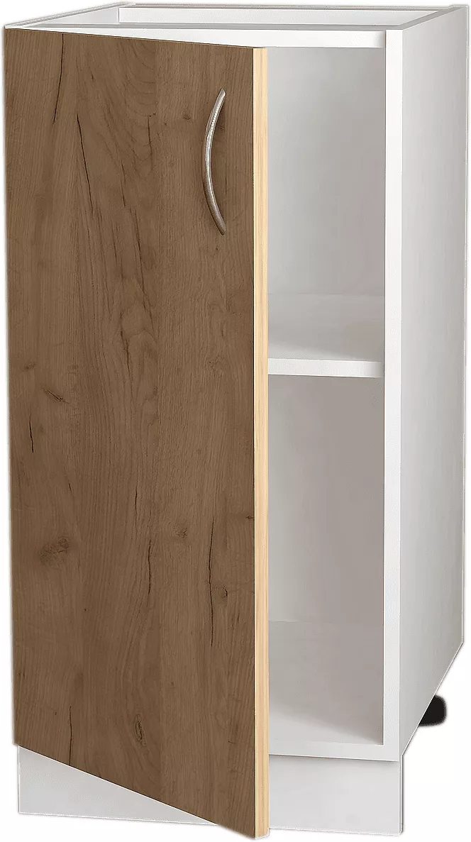 Corp inferior de bucatarie Sani Modest H-40x82 cm Alb si Stejar Kraft ...