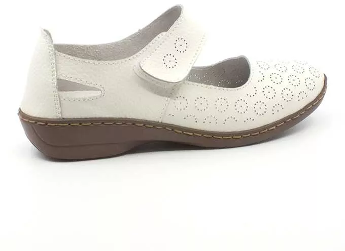 Pantofi dama vara din piele Maria Conti albi 40 0062-AL-40 - cel.ro