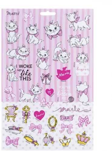 Setul Hello Kitty Kitty Marie Disney cu 200 de stickere in diverse culori