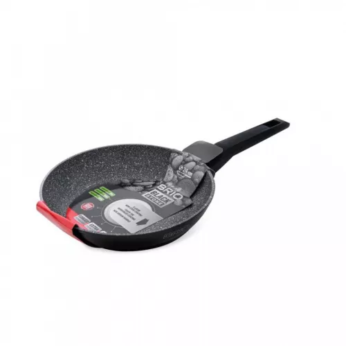 Tigaie Wok Aluminiu Forjat Brio Black Stone Inductie 5 Straturi Grosime 4mm - cel.ro