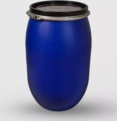 Bidon 150 litri cu cerc metalic Sterk Plastic Albastru 4284 - cel.ro