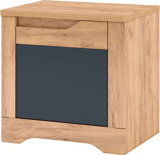 Noptiera stejar craft auriu gri grafit dreapta FIDEL X2 tk-0000265182 ...