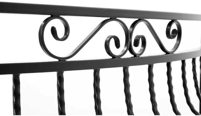 Balcon Frantuzesc din Fier Forjat Lucrat Manual balustradeTM T17 1.59m ...