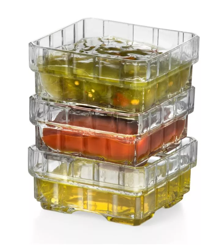 Set 6 boluri superpozabile Click Clack pentru aperitiv Stack RCR ...