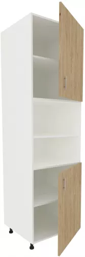 Corp Turn haaus Karo 2 Usi cu spatiu cuptor Lemn Natural/Alb 60 x 57 x ...