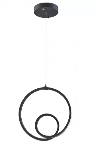 Candelabru LED negru design futuristic prindere tavan pentru zona de ...