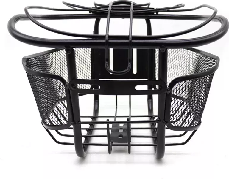 Cos pentru bicicleta cu capac metalic montare frontala 28x21x19 cm ...