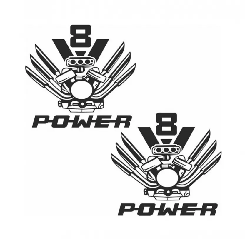 Sticker Set Scania V8 Power 30 cm Creative Rey R fu12_322027556 - cel.ro