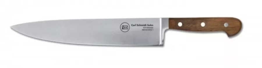 Cutit bucatar sef 26 cm inox HRC 58 maner lemn nuc Tessin Carl Schmidt ...