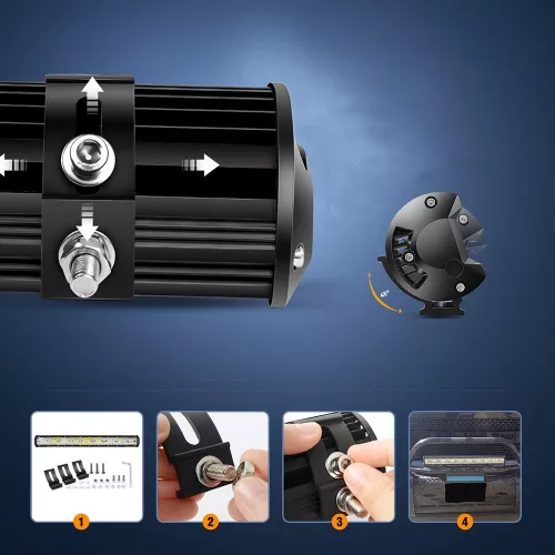 Proiector auto LED cu suport 540W 65.5cm MRKT8435 - cel.ro