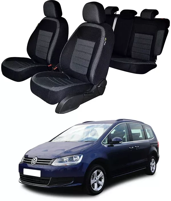 Set huse Scaune Volkswagen Sharan 5 Locuri 2000 - 2010 scaune Individuale Spate - cel.ro
