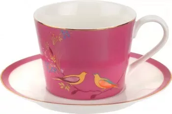 Chelsea ceasca cu farfurie ceai Pink smcp78924-xg - cel.ro