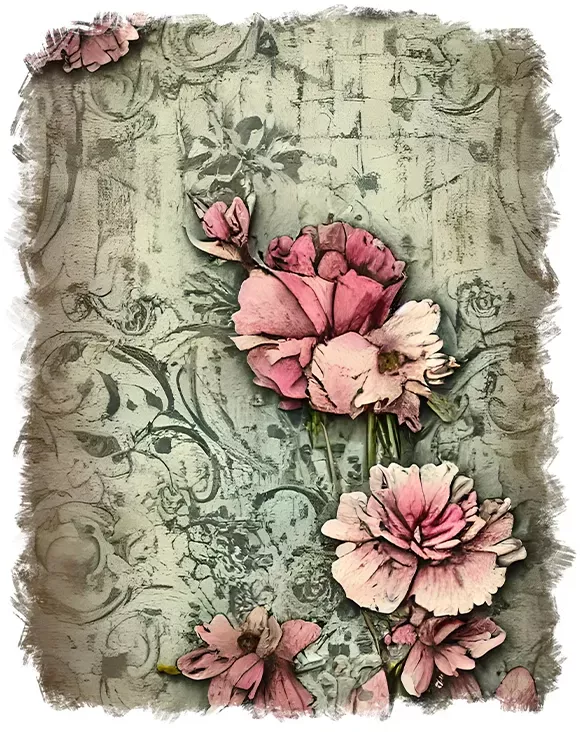 Sticker decorativ Flori Roz 70 cm 9919ST 2ire_885753637