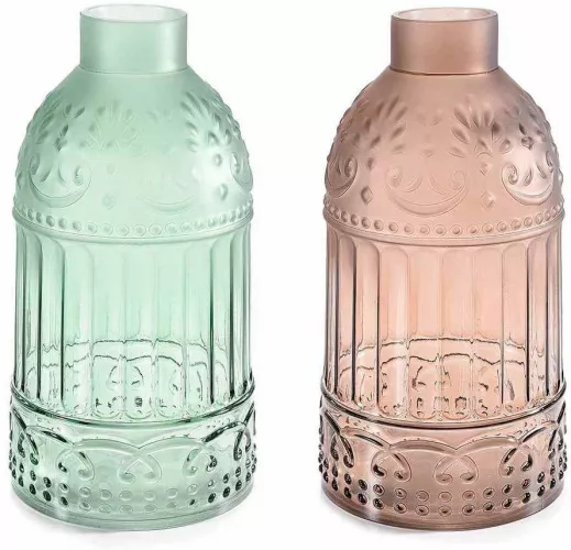 Set 2 vaze flori sticla 15x28 cm A80.17.76 - cel.ro