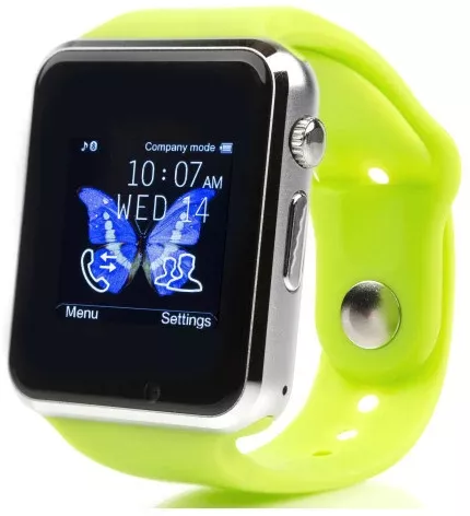 Smartwatch cu Telefon iUni A100i LCD 1.54 Inch BT Camera Verde iuni781 ...